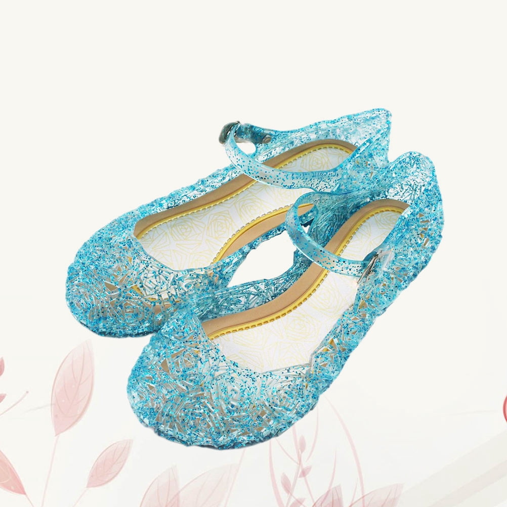 COSMOBETTY 1 Pair Durable PVC Jellies for Girls with High Heel and Open ...