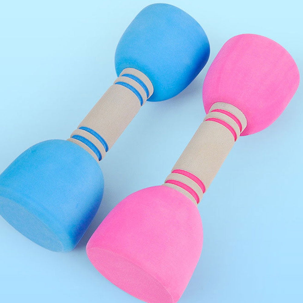 COSMOBETTY 1 Pair Random Color Small Dumbbells for Kids Round Nbr Steel Beginners Weights ...