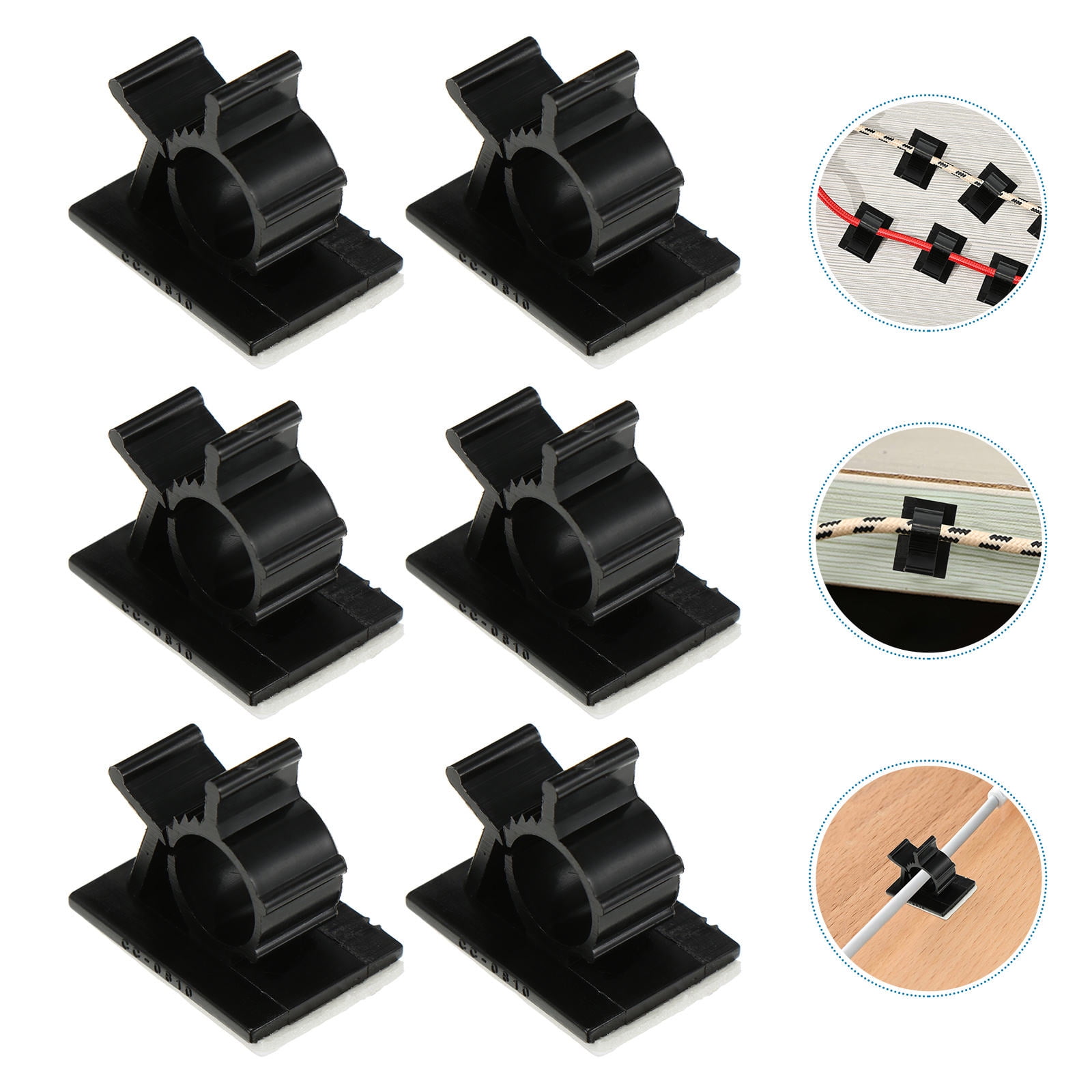 COSMOBETTY 1 Set 100Pcs Self Adhesive Cable Organizer Clip for Desk ...