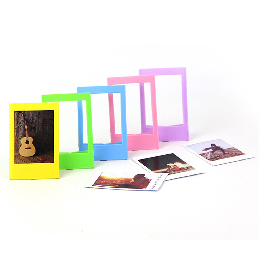 COSMOBETTY 1 Set Colorful Photo Frames Pu And Paper Material Simple ...