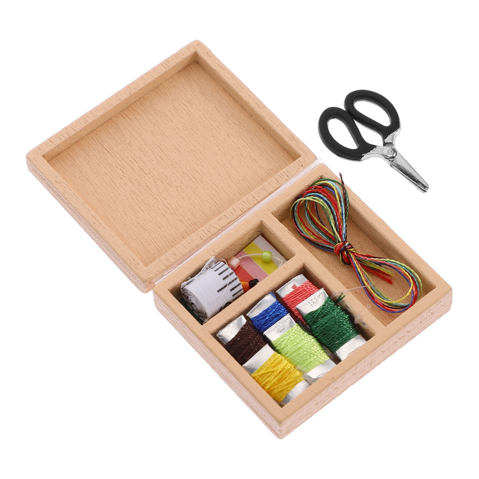 COSMOBETTY 1 Set Mini Sewing Box for Home Decor in Beige Color ...