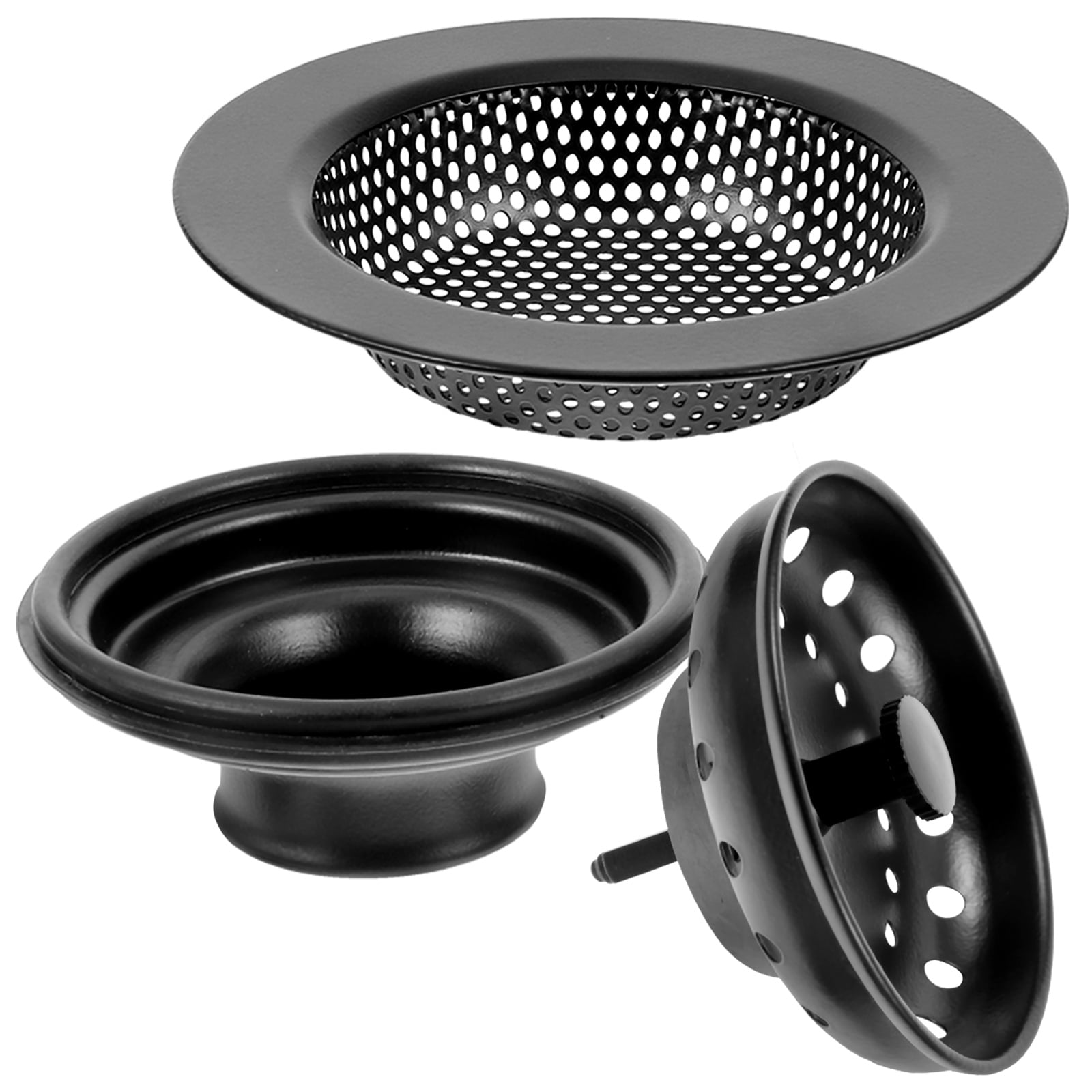 COSMOBETTY 1 Set Universal Multi-Purpose Drain Strainer Black Stainless ...