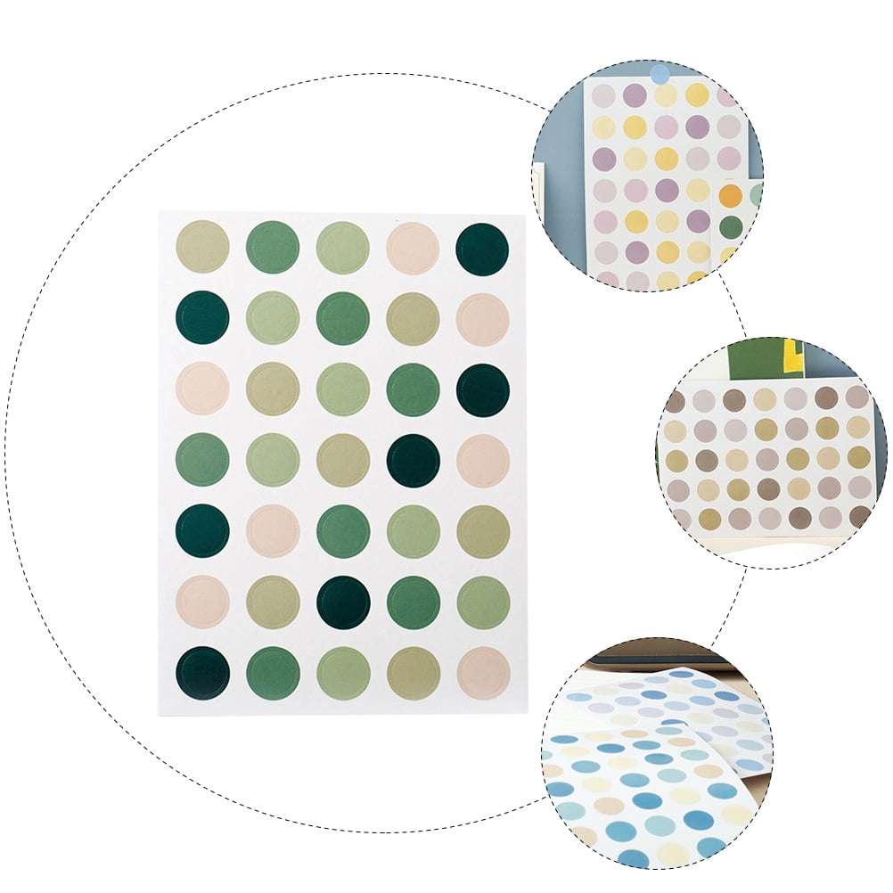 COSMOBETTY 10 Packs Colored Dot Stickers Assorted Color Paper DIY for ...