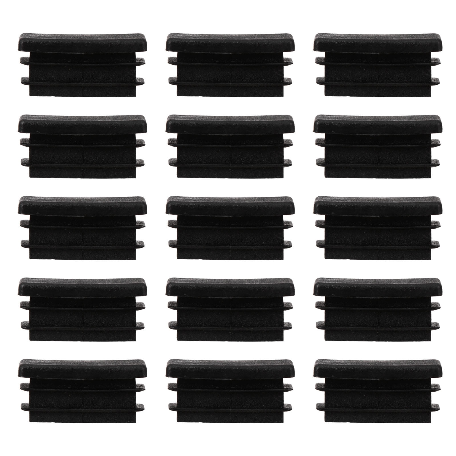 COSMOBETTY 100Pcs Black Square Furniture Leg Plug PVC Dirt and Ingress ...