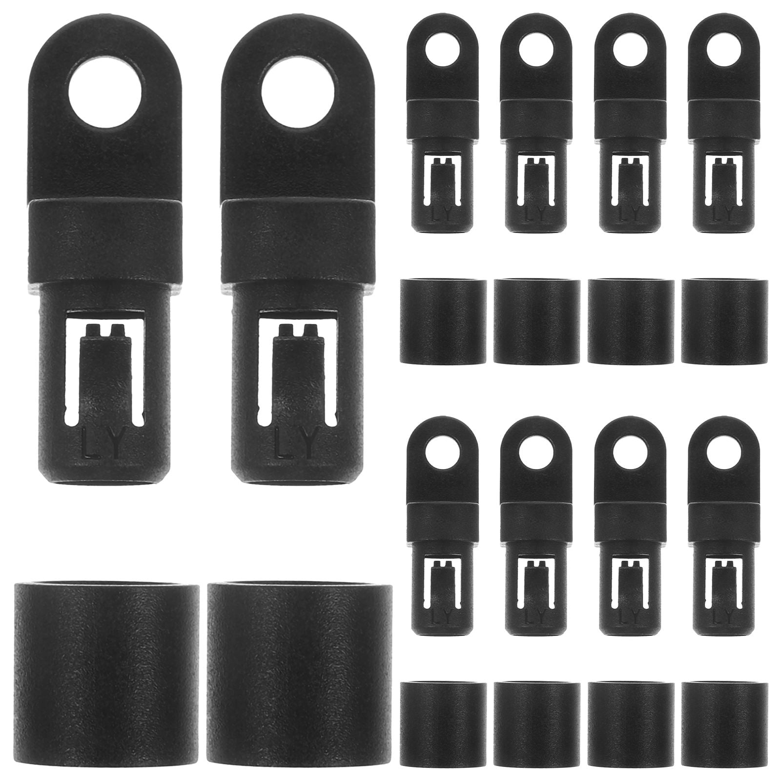 COSMOBETTY 10Pcs Black Plastic Bungee Cord End Hooks for Kayaks and ...