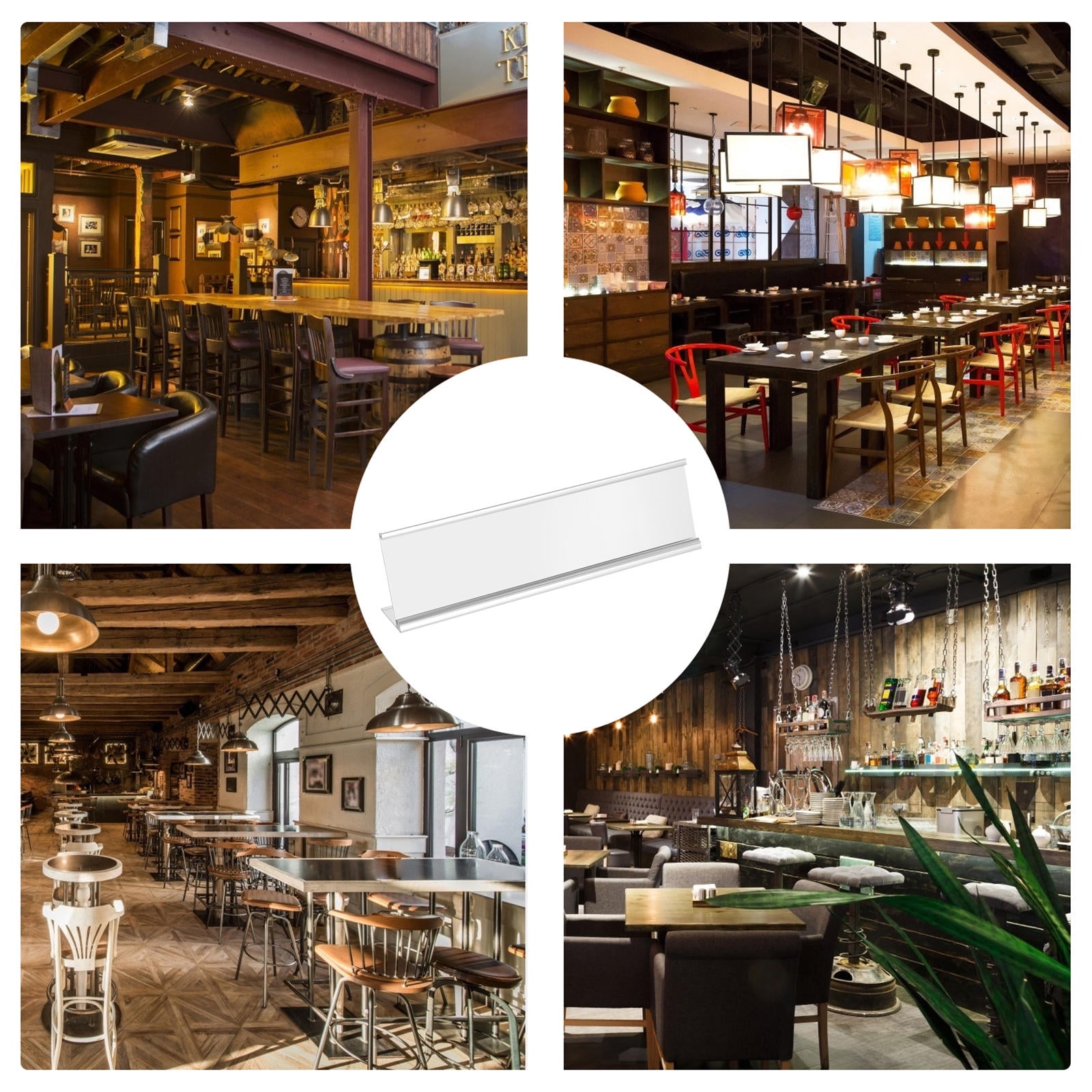 COSMOBETTY 10Pcs L Shape Table Sign Stand for Business Meetings Display Name Cards and Price ...