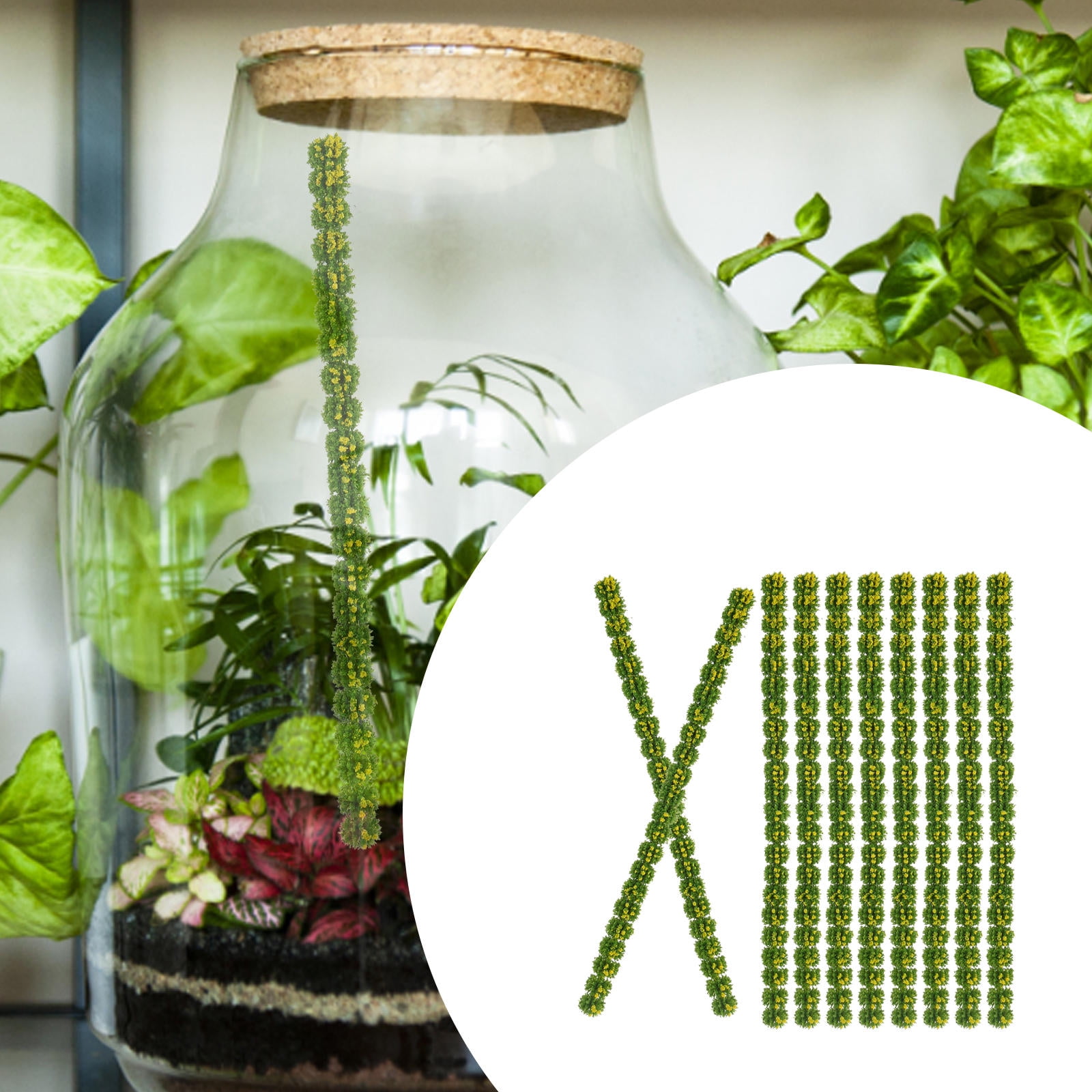 COSMOBETTY 10Pcs Yellow Simulated Flower Ornaments For Shadow Box ...