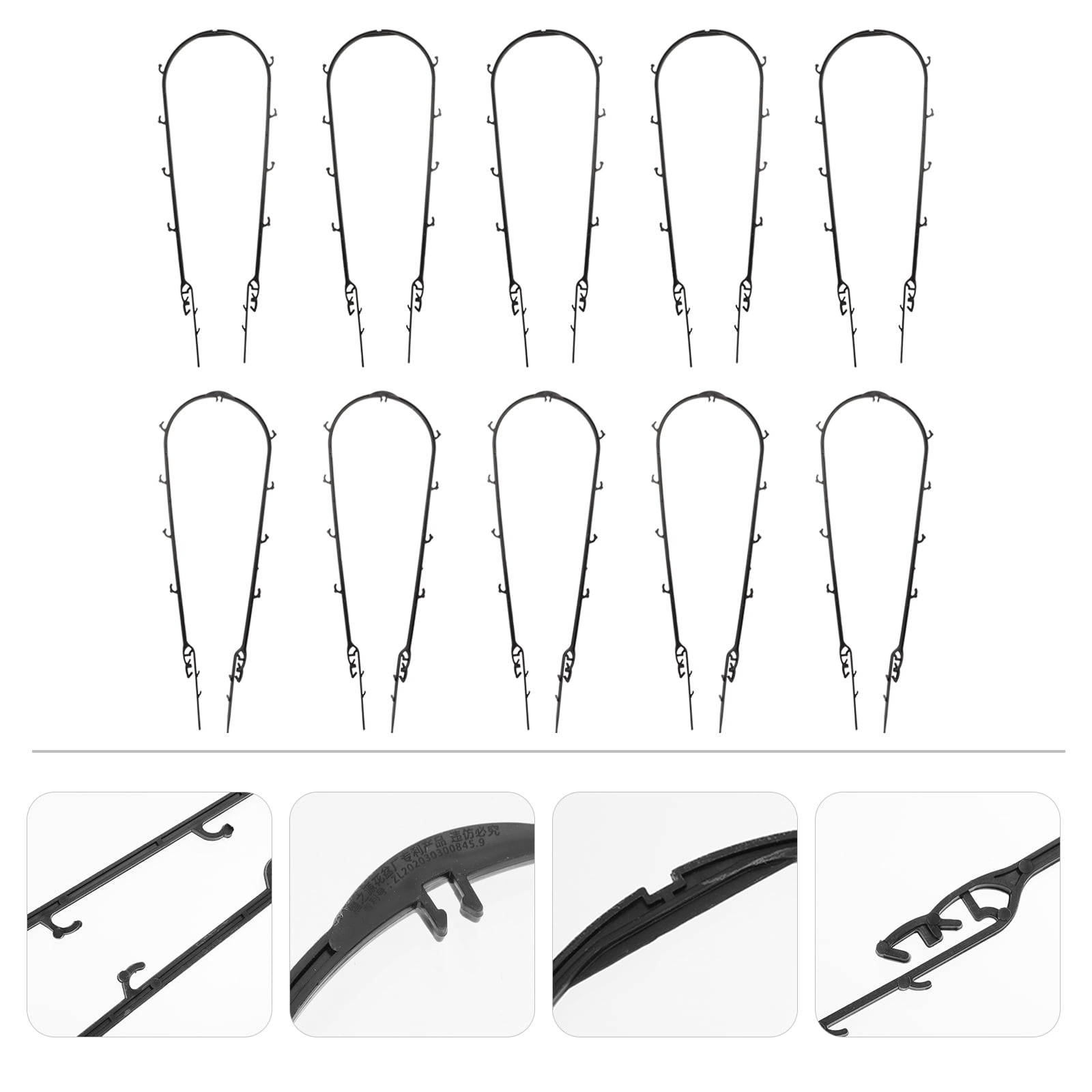 COSMOBETTY 10pcs Vines Support Frame For Climbing Plants Rack For ...