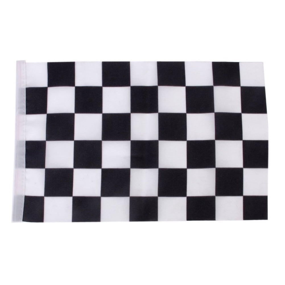 COSMOBETTY 12Pcs Racing Checkered Flags 30*0.3937*20*0.3937in Pongee ...