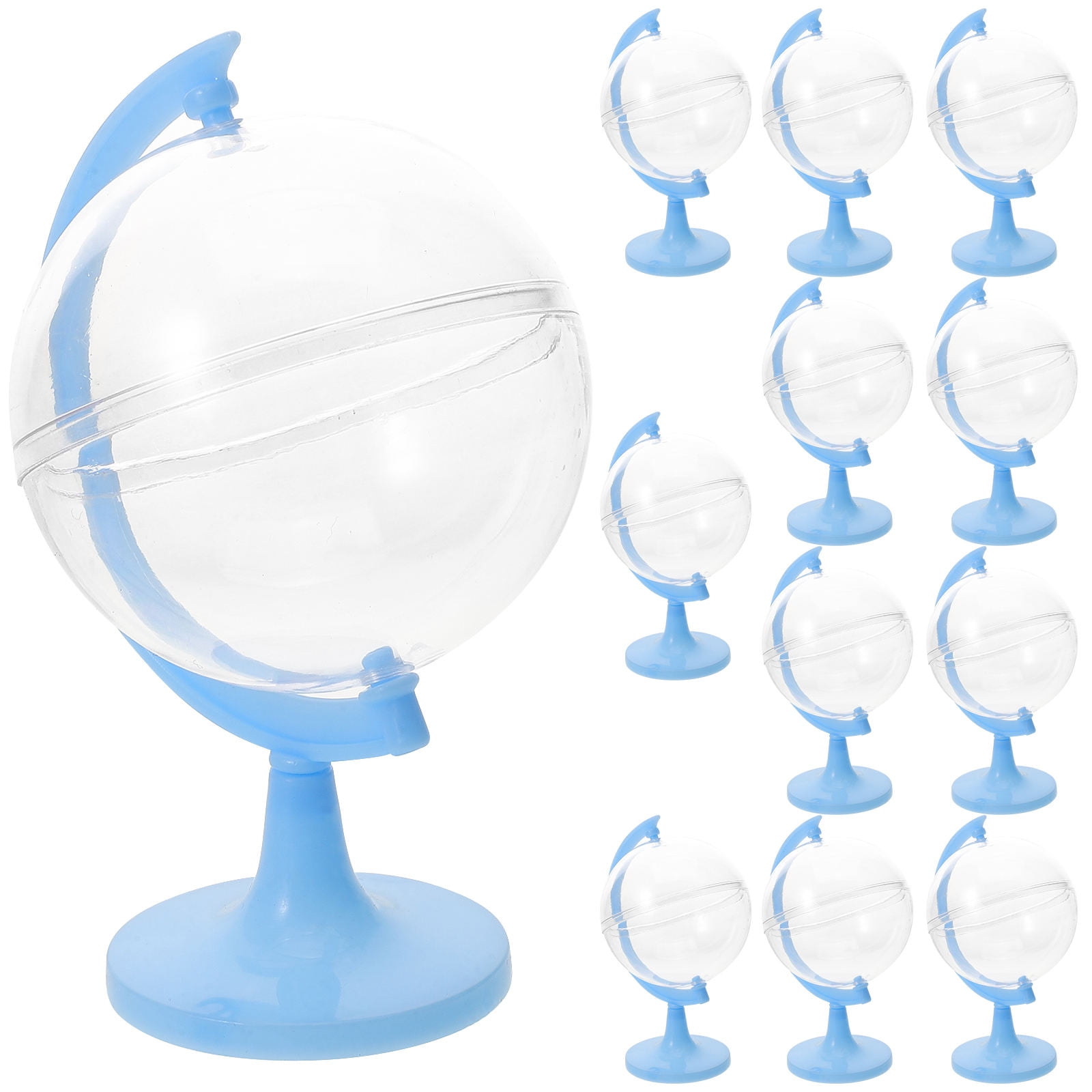 COSMOBETTY 12pcs Mini Globe Candy Container,Clear Plastic Candy Boxes ...