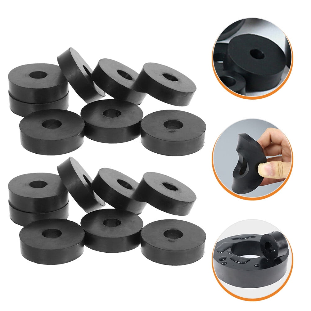 COSMOBETTY 16Pcs Simple Design Thread Protection Rubber Washers 1.6*0.4 ...