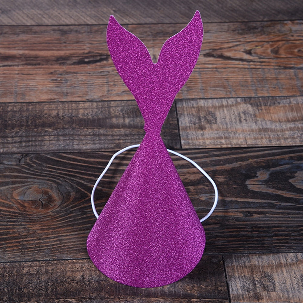 COSMOBETTY 18Pack Glitter Paper Mermaid Tails for Kids Birthday Party ...