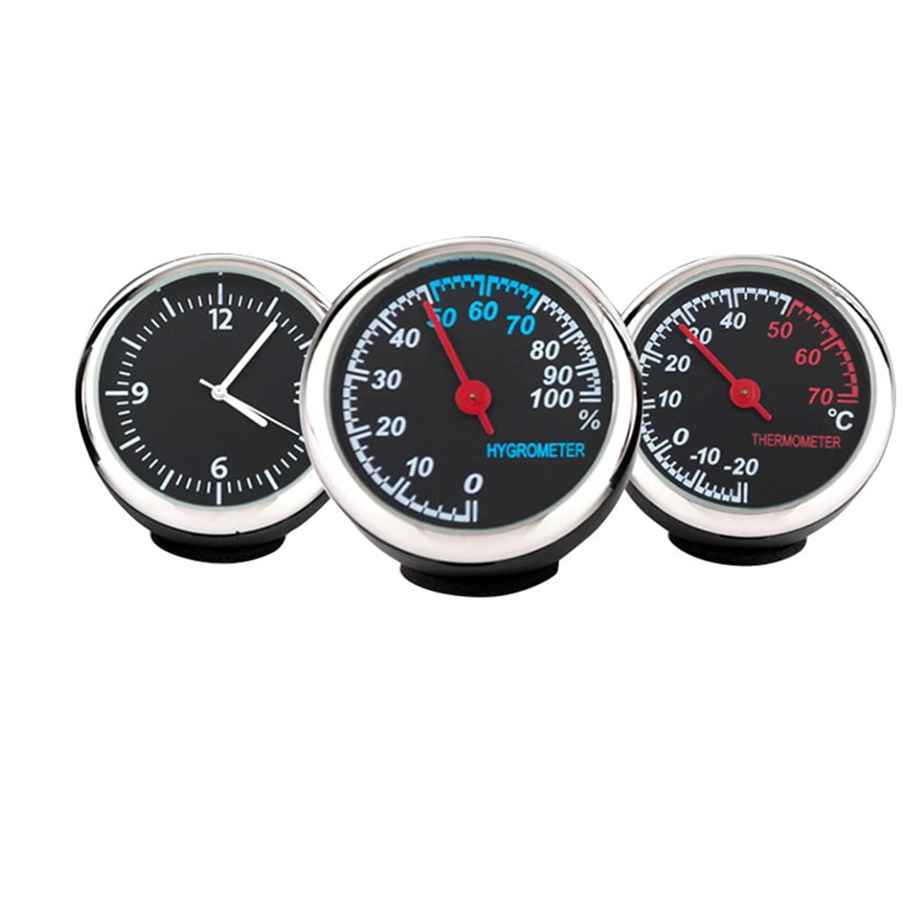 COSMOBETTY 1Pack Automotive Thermometers Mechanical Clock for Car Vent ...