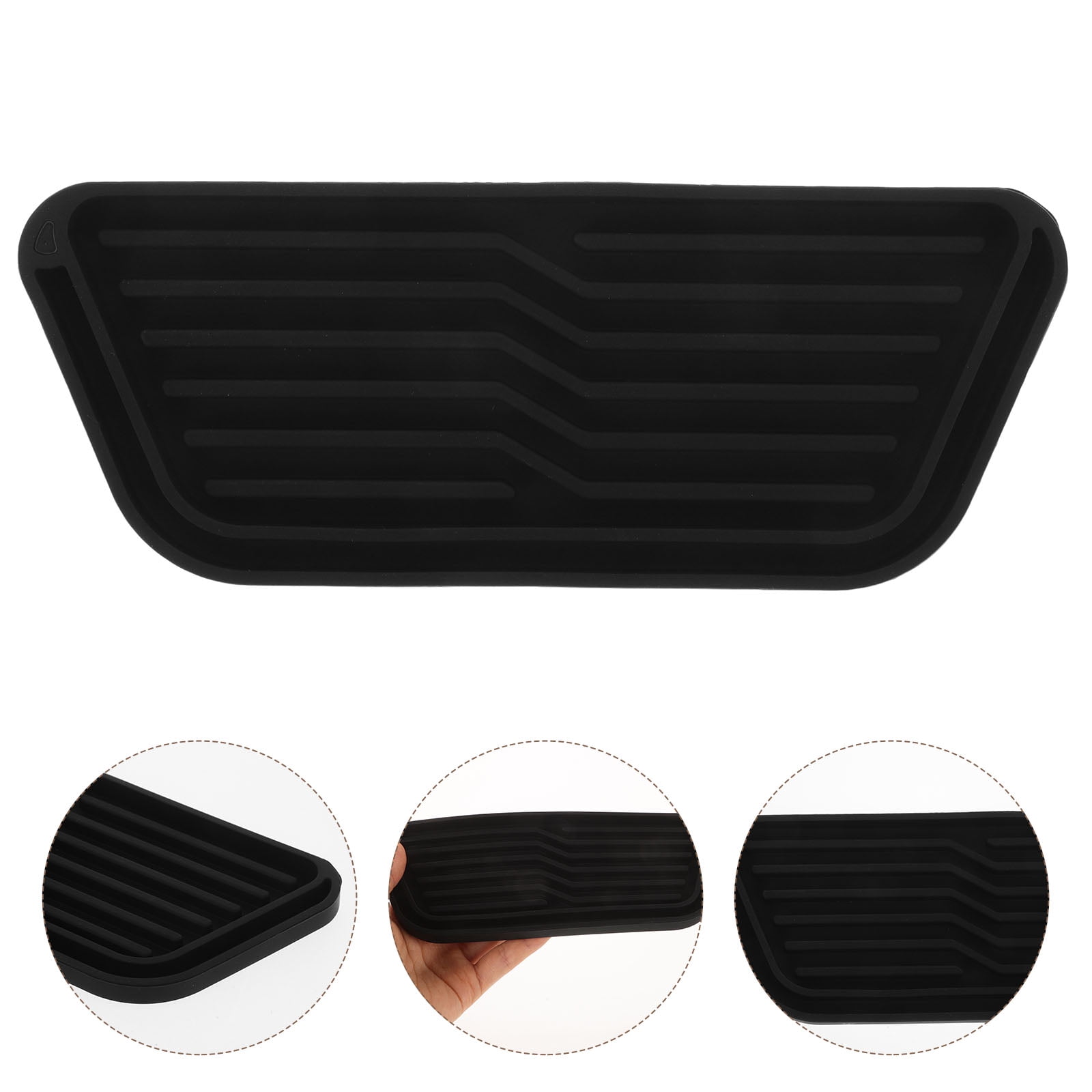 COSMOBETTY 1Pack Black Mini Fridge Drip Tray for Spill Prevention and ...