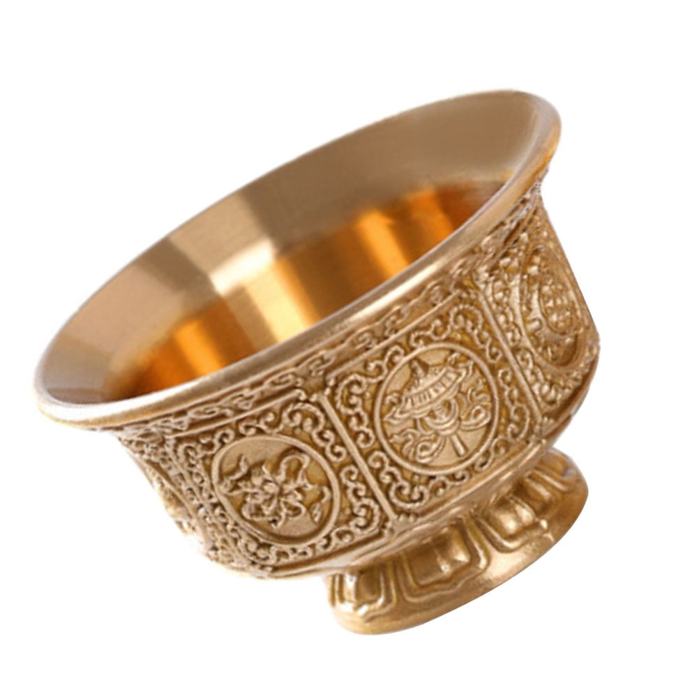 COSMOBETTY 1Pack Copper Holy Water Cup Delicate Water Cup for Ritual ...