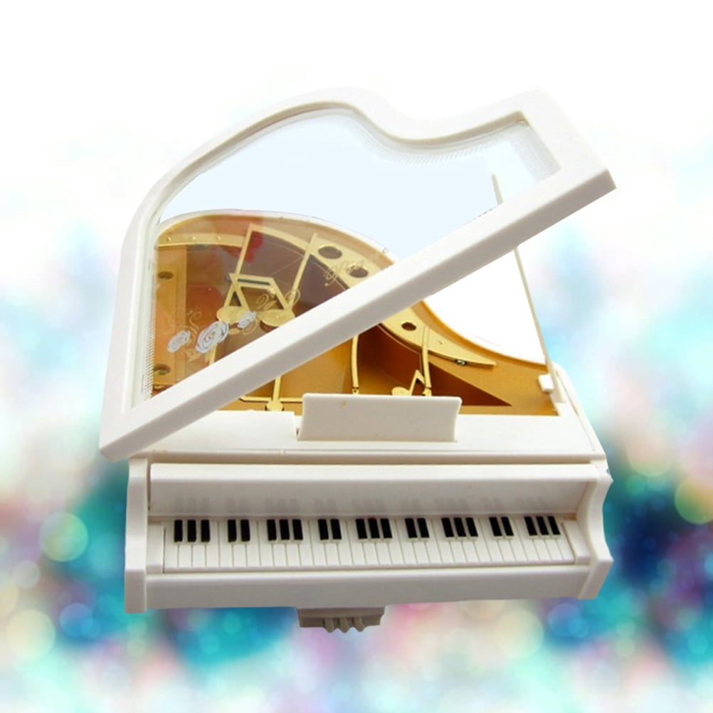 COSMOBETTY 1Pack Creative Music Box with Clockwork for Kids in White 12 ...