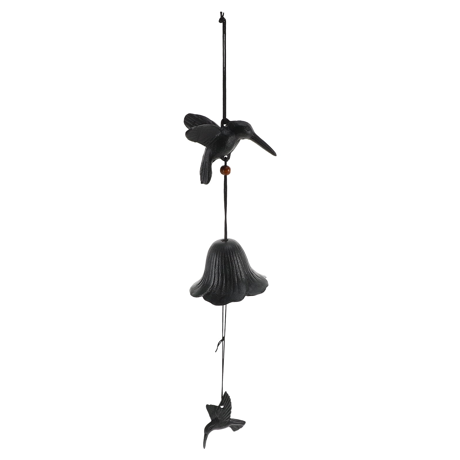 COSMOBETTY 1Pack Iron Hummingbird Wind Chime 17.3x3.3in Dark Green ...
