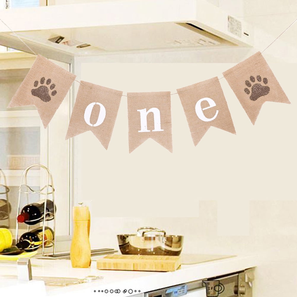 COSMOBETTY 1Pack Reusable Beige Linen Forked Tail Pre-Strung Birthday ...