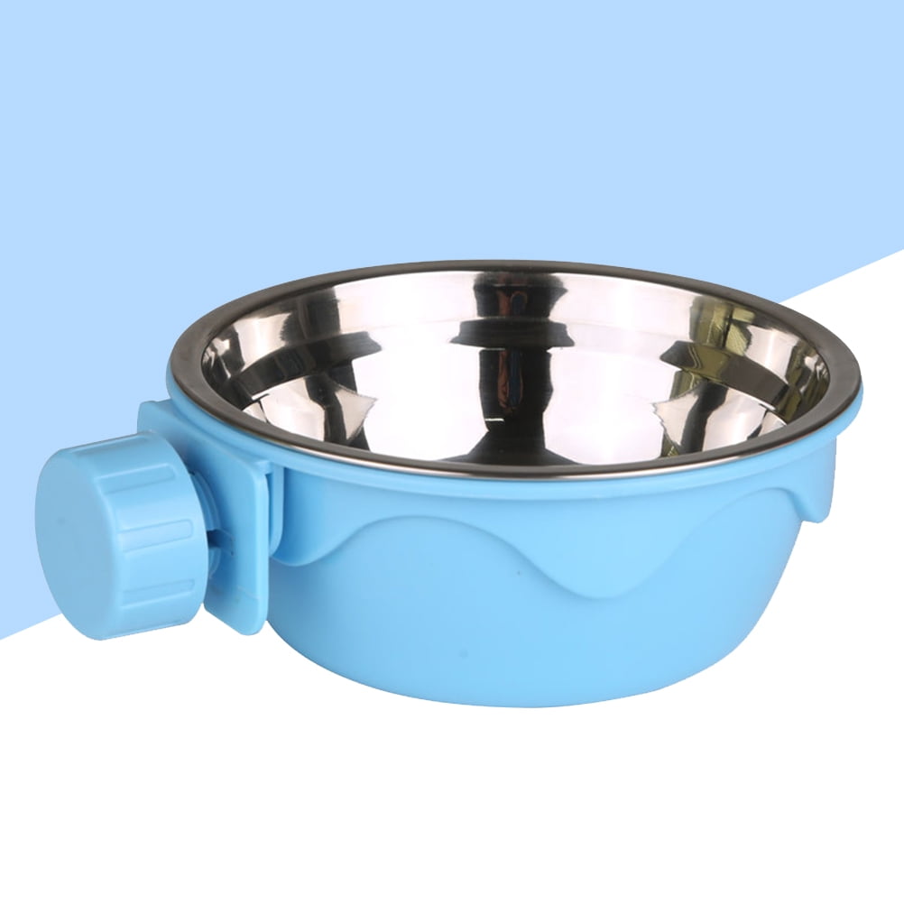 COSMOBETTY 1Pack Small Dog Bowl in Blue Stainless Steel for Cage ...