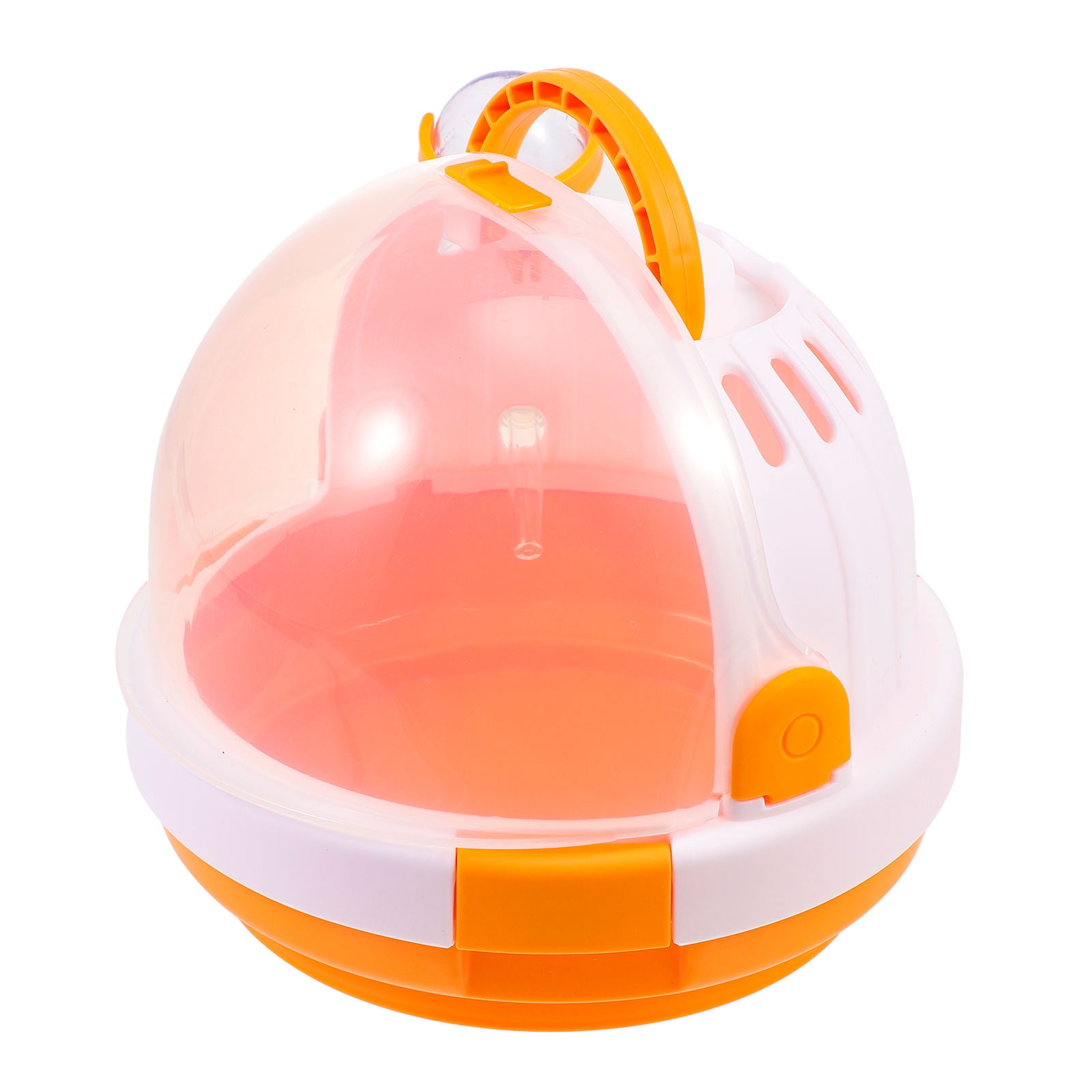 COSMOBETTY 1Pack Ufo Shape Portable Hamster Carrier In Orange For Pet ...