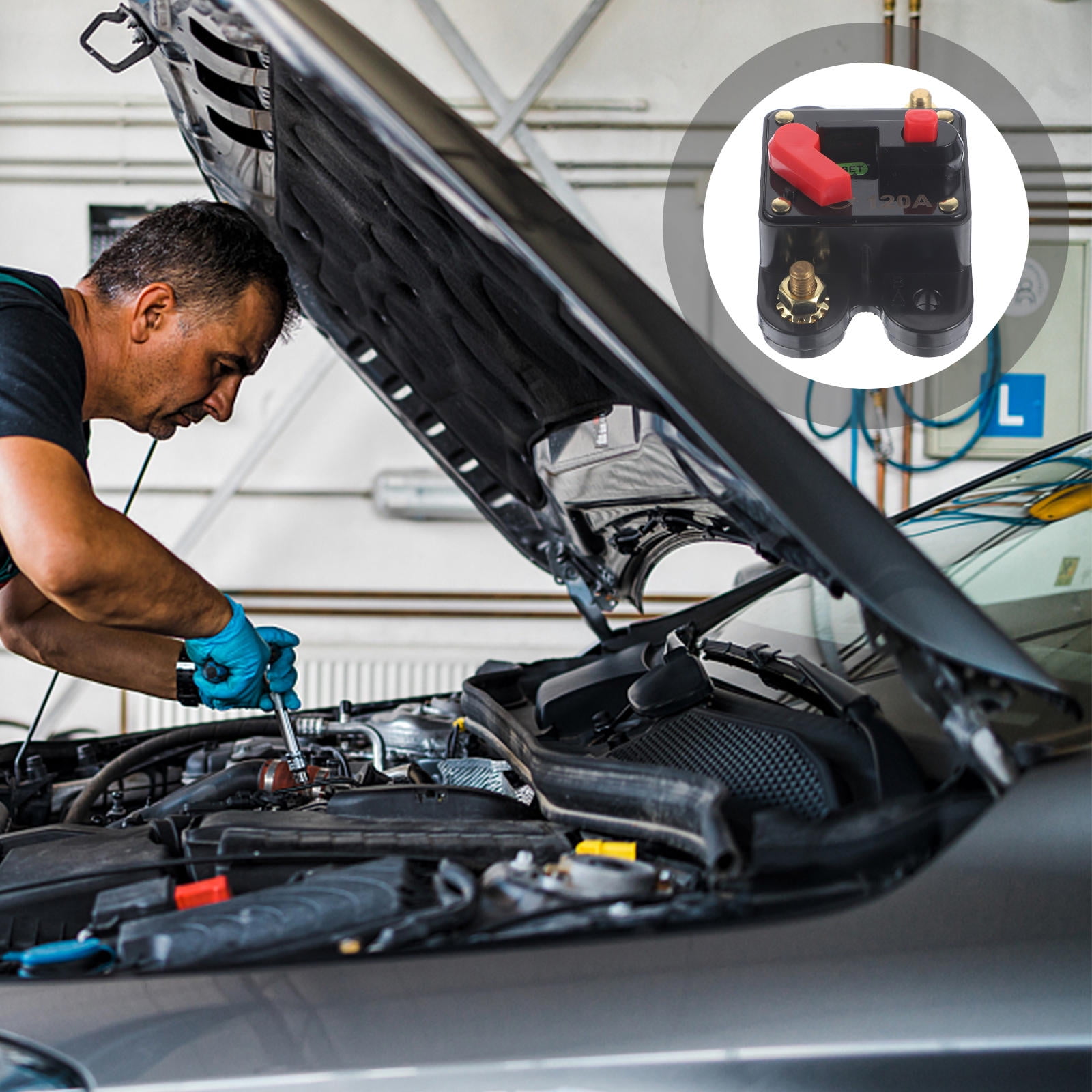 COSMOBETTY 1Pcs Auto Reset Fuse Block Circuit Breaker for Car .0x5.1x4 ...