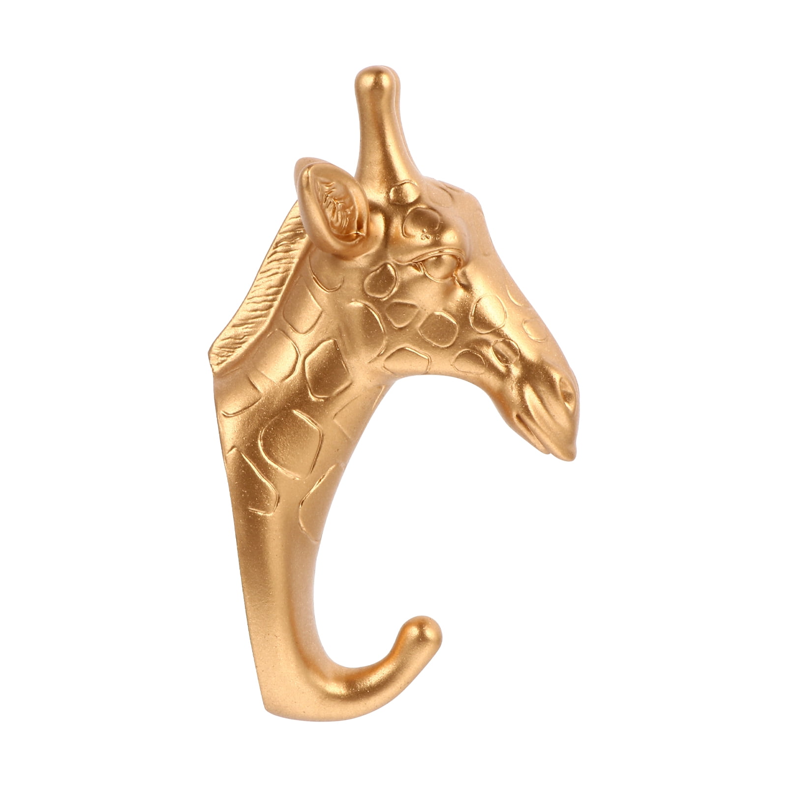 COSMOBETTY 1Pcs Giraffe Head Hook Golden Resin Hanging Decorating Home ...