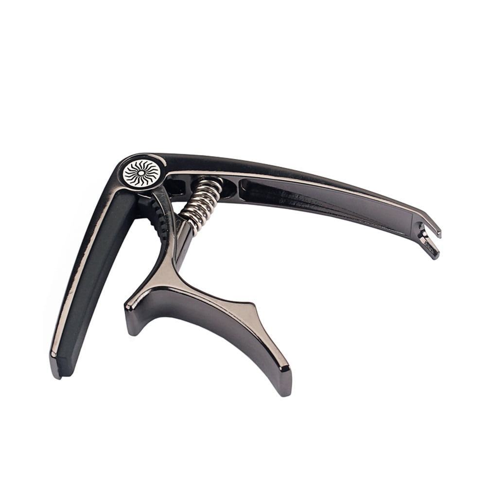 COSMOBETTY 1Pcs Guitar Key Capo Zinc Alloy Silicone Clip On Tuner for ...