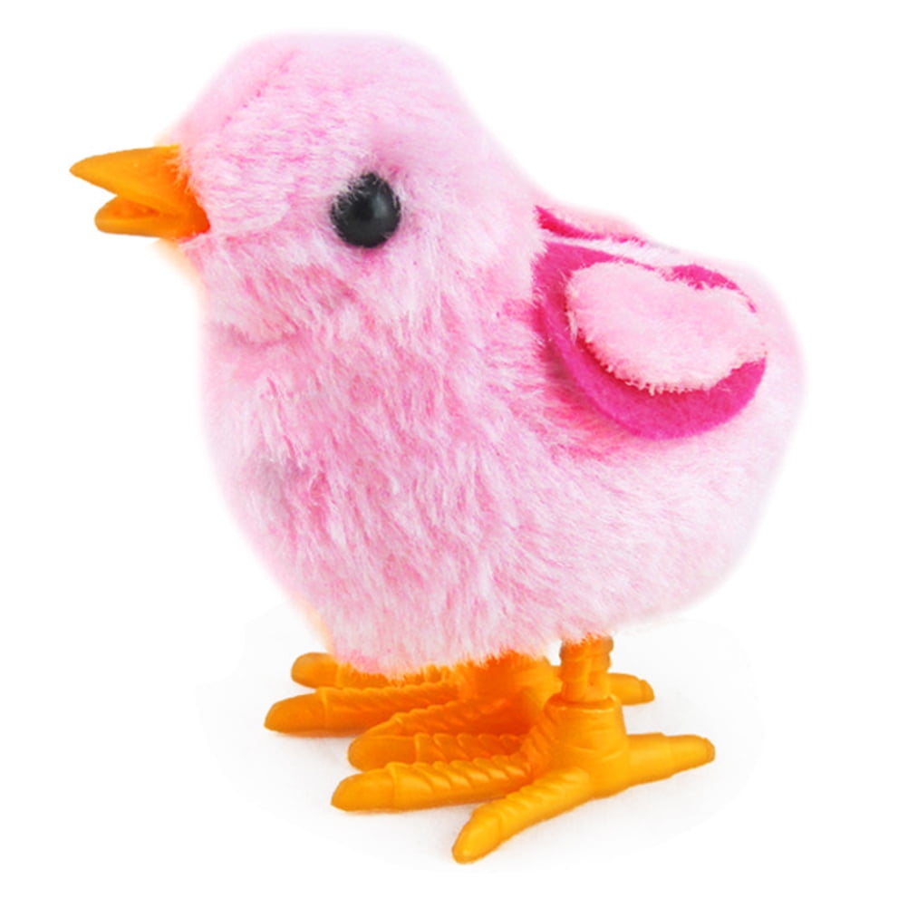 COSMOBETTY 1Pcs Wind Up Jumping Chicken Plush Chicks Toys for Birthday ...