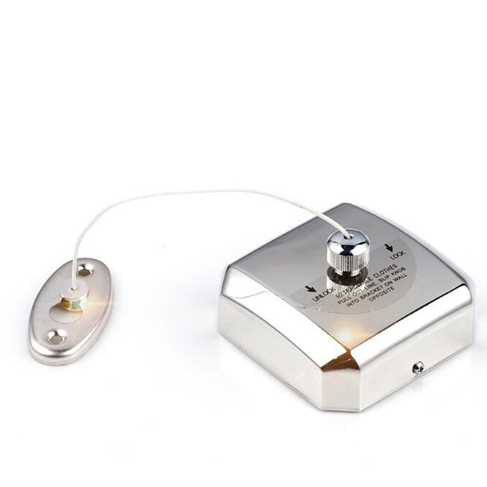 COSMOBETTY 1Set Clothesline Pulley System Wall Mounted Retractable For ...