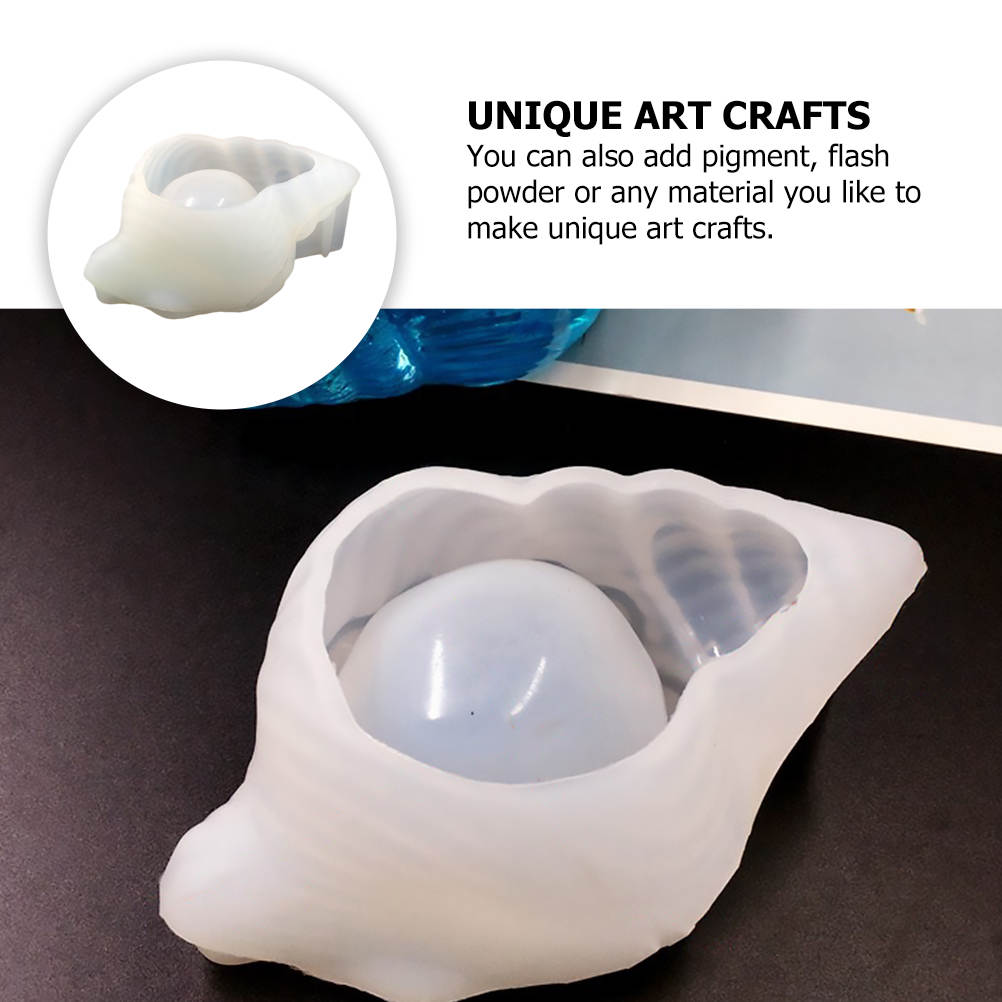 COSMOBETTY 1Set DIY Storage Tray Mold Conch Shaped Epoxy Mold for ...