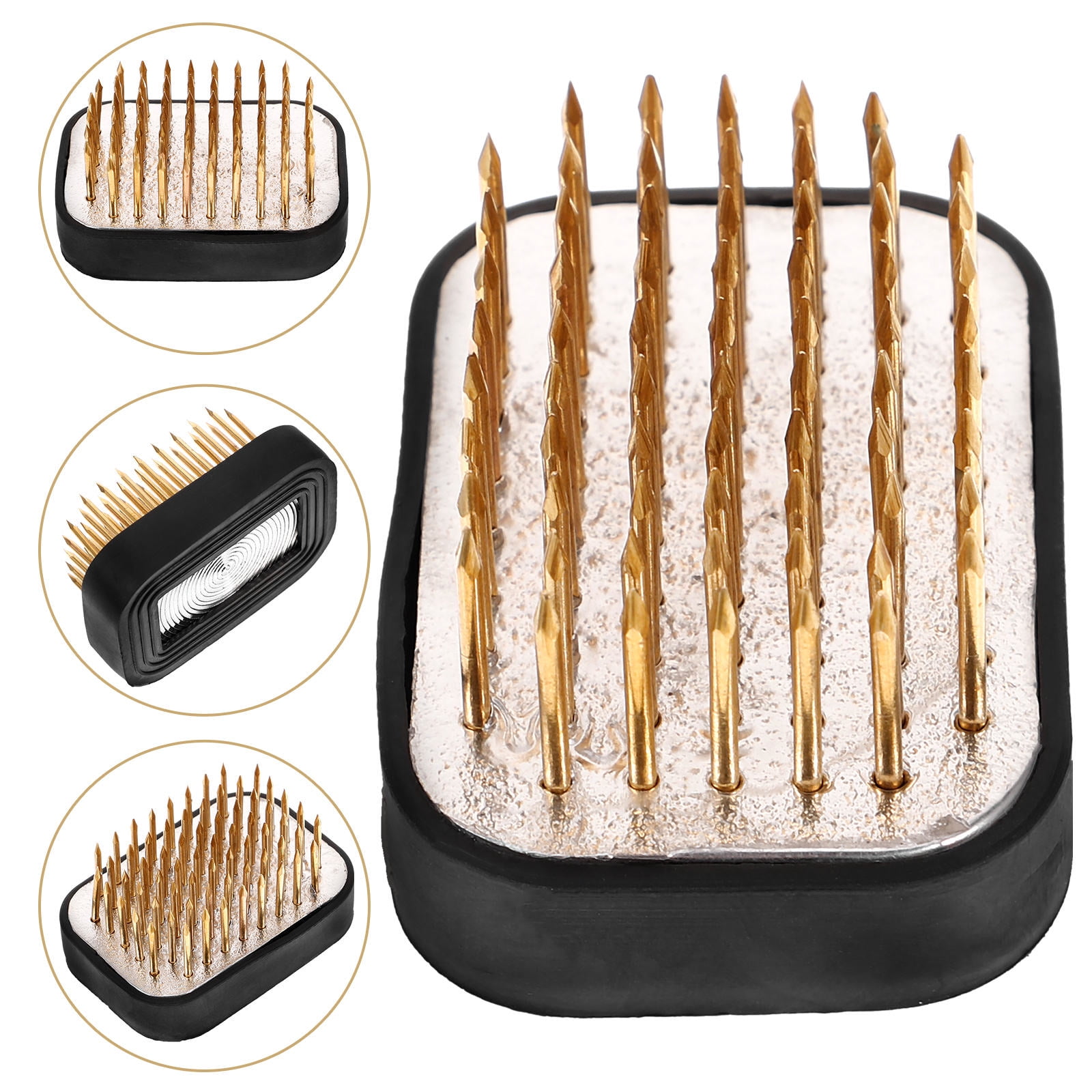 COSMOBETTY 1Set Fixed Flower Arrangement Copper Pin Frog Holder ...