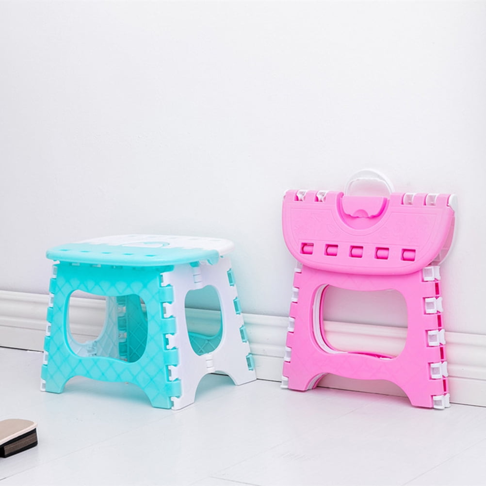 COSMOBETTY 1Set Plastic Step Stool Folding for Bathroom and Kitchen Use ...