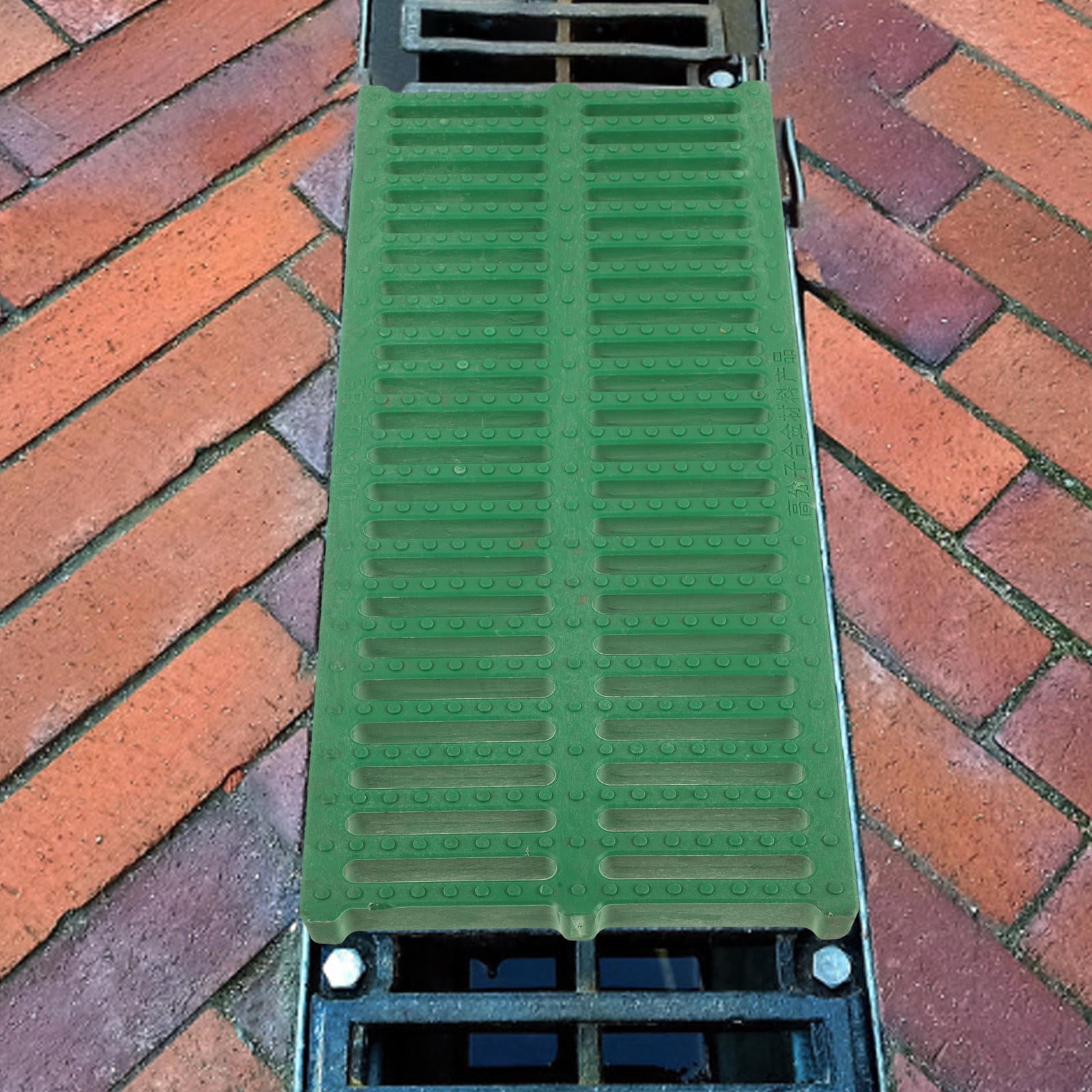 COSMOBETTY 1Set Rectangular Green Plastic Drainage Grate For Outdoor ...