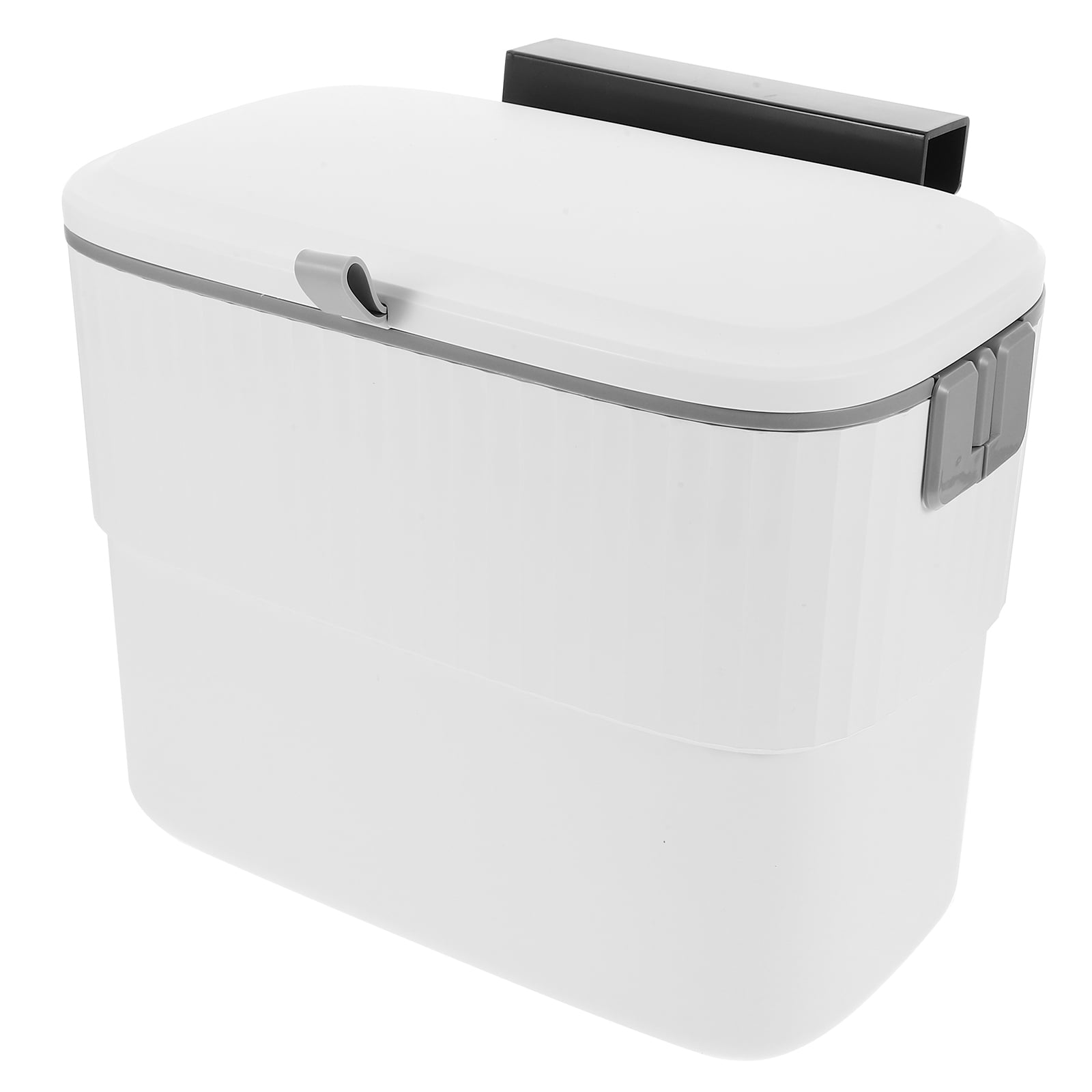 COSMOBETTY 1Set Small Garbage Can with Lid for Bathroom Use 7L White PP ABS Material - Walmart.com
