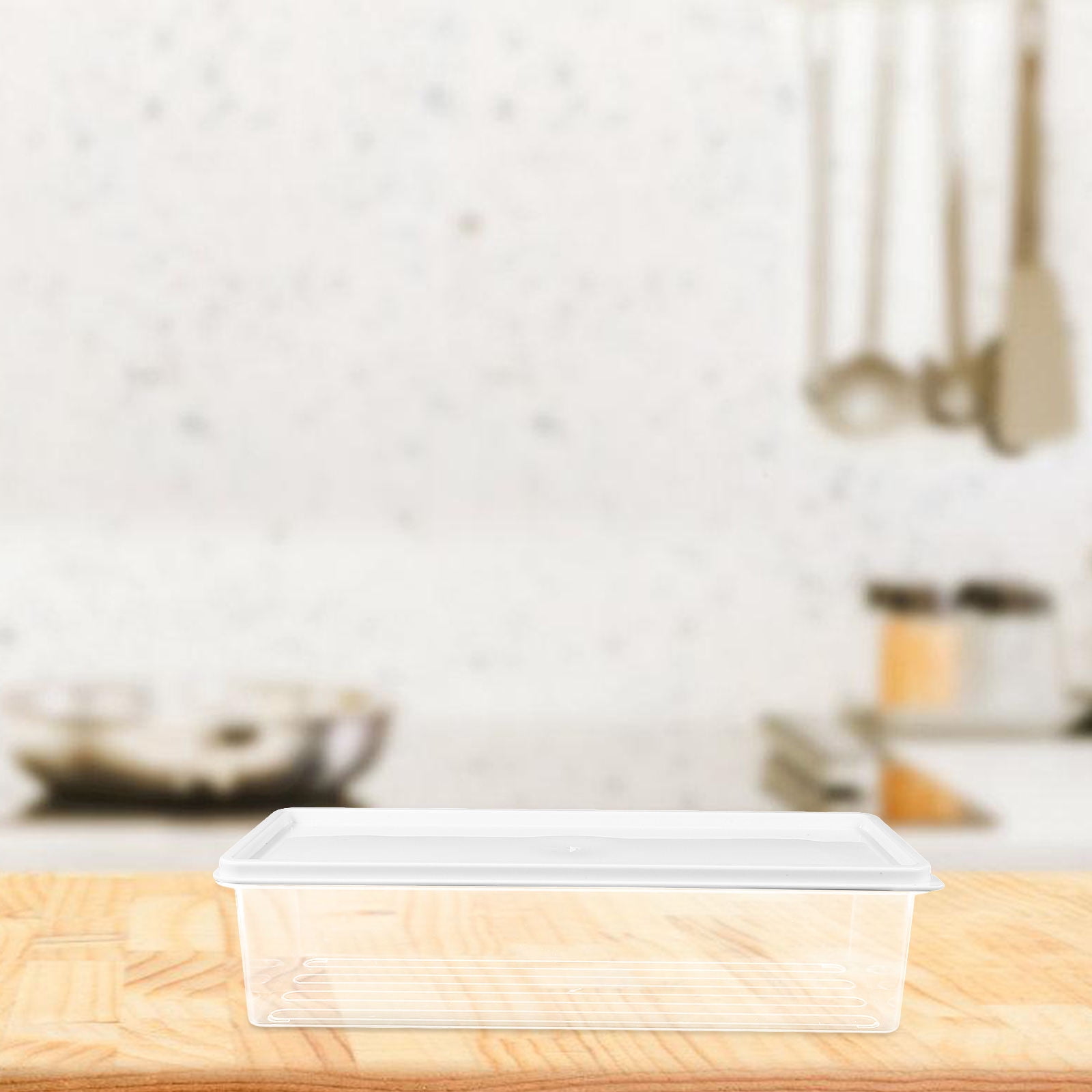 COSMOBETTY 1Set Stackable Design Ice Storage Bin for Freezer with Lid ...