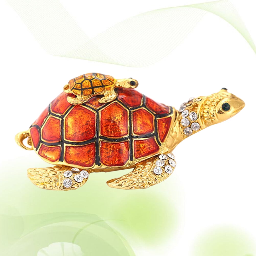 COSMOBETTY 1Set Turtle Home Decor Metal Resin Cartoon Turtle Shaped ...