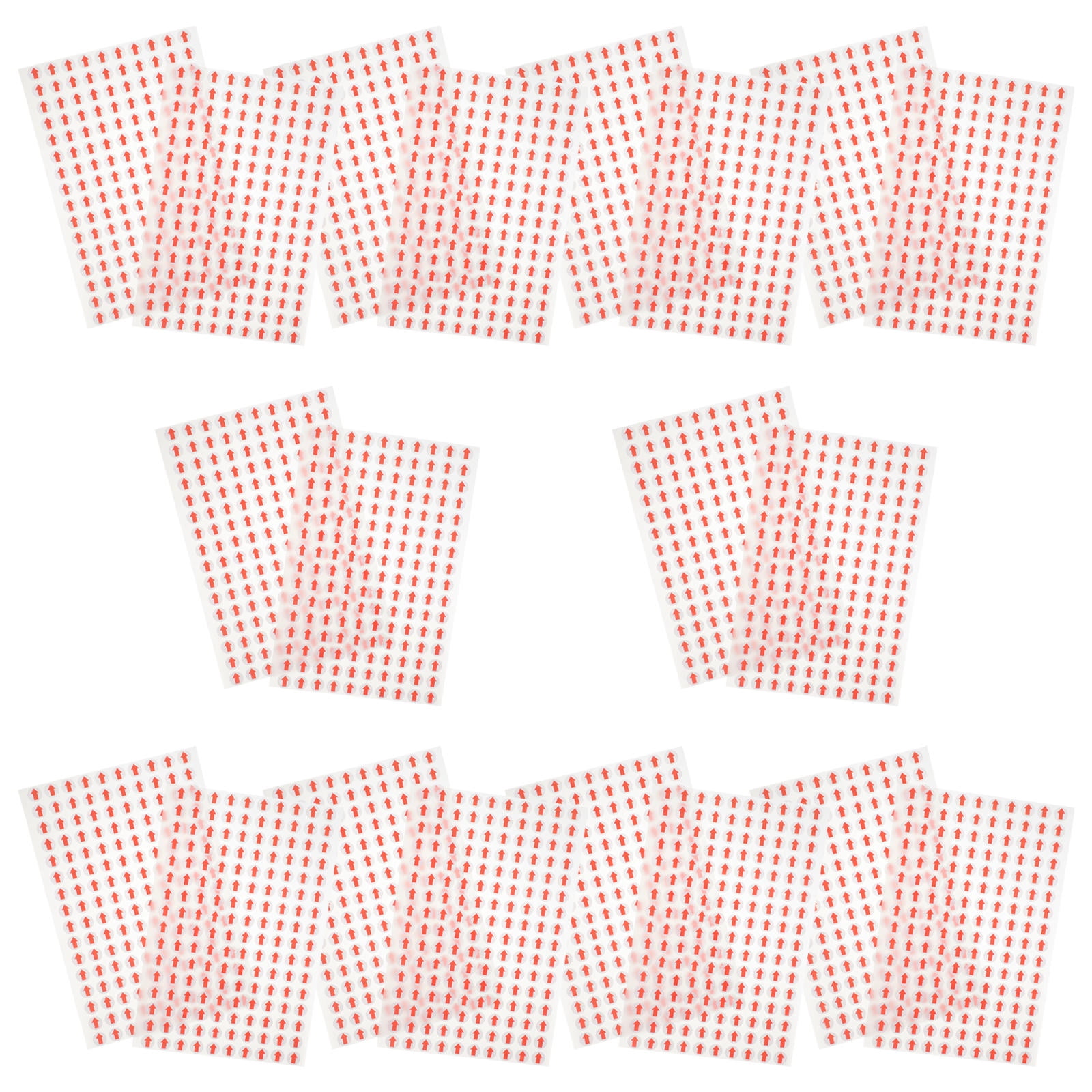 COSMOBETTY 20 Sheets Arrow Stickers Marking Sticker For Gym Red Paper ...