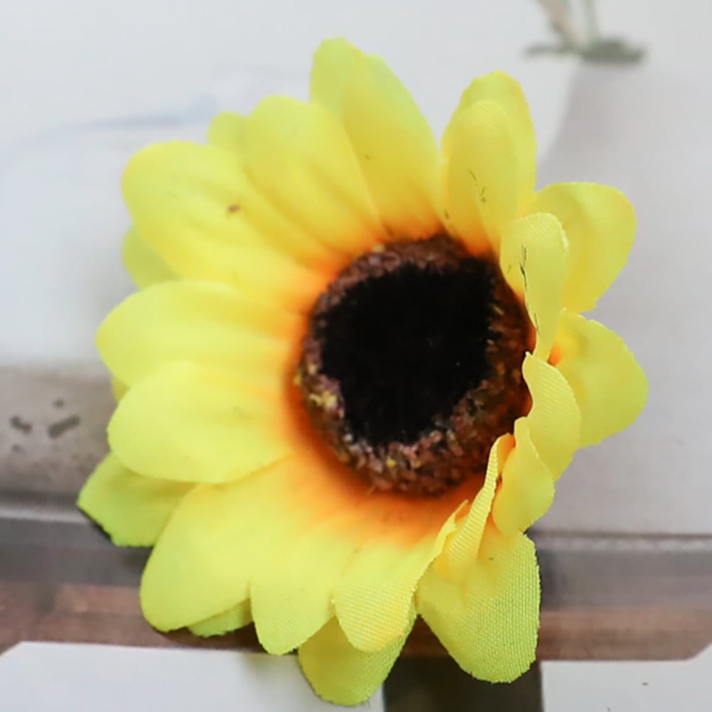 COSMOBETTY 20Pcs Artificial Silk Flower Sunflower Heads Assorted Color ...