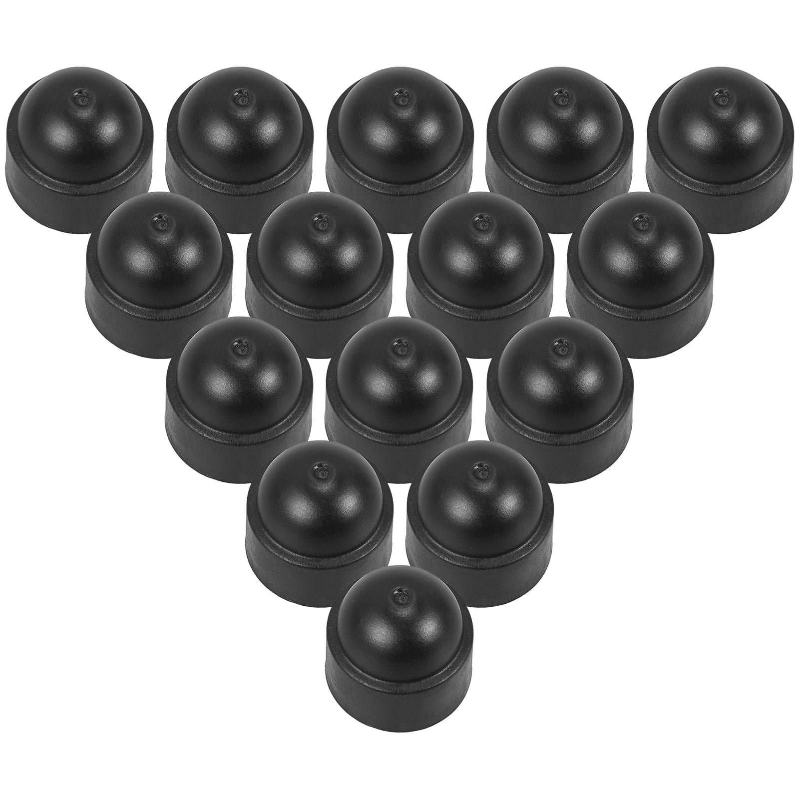 COSMOBETTY 20Pcs Bolt End Caps Black Plastic Screw Protector Caps for ...