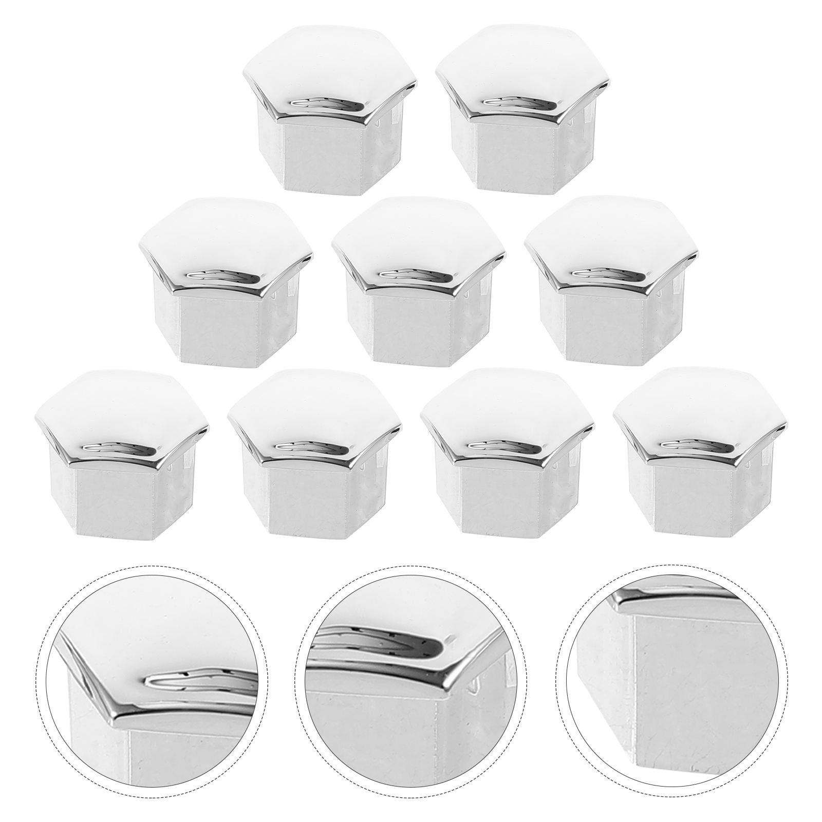 COSMOBETTY 20Set Wheel Nut Cover Hexagonal Shape for Car Wheel .0x1.0x0 ...
