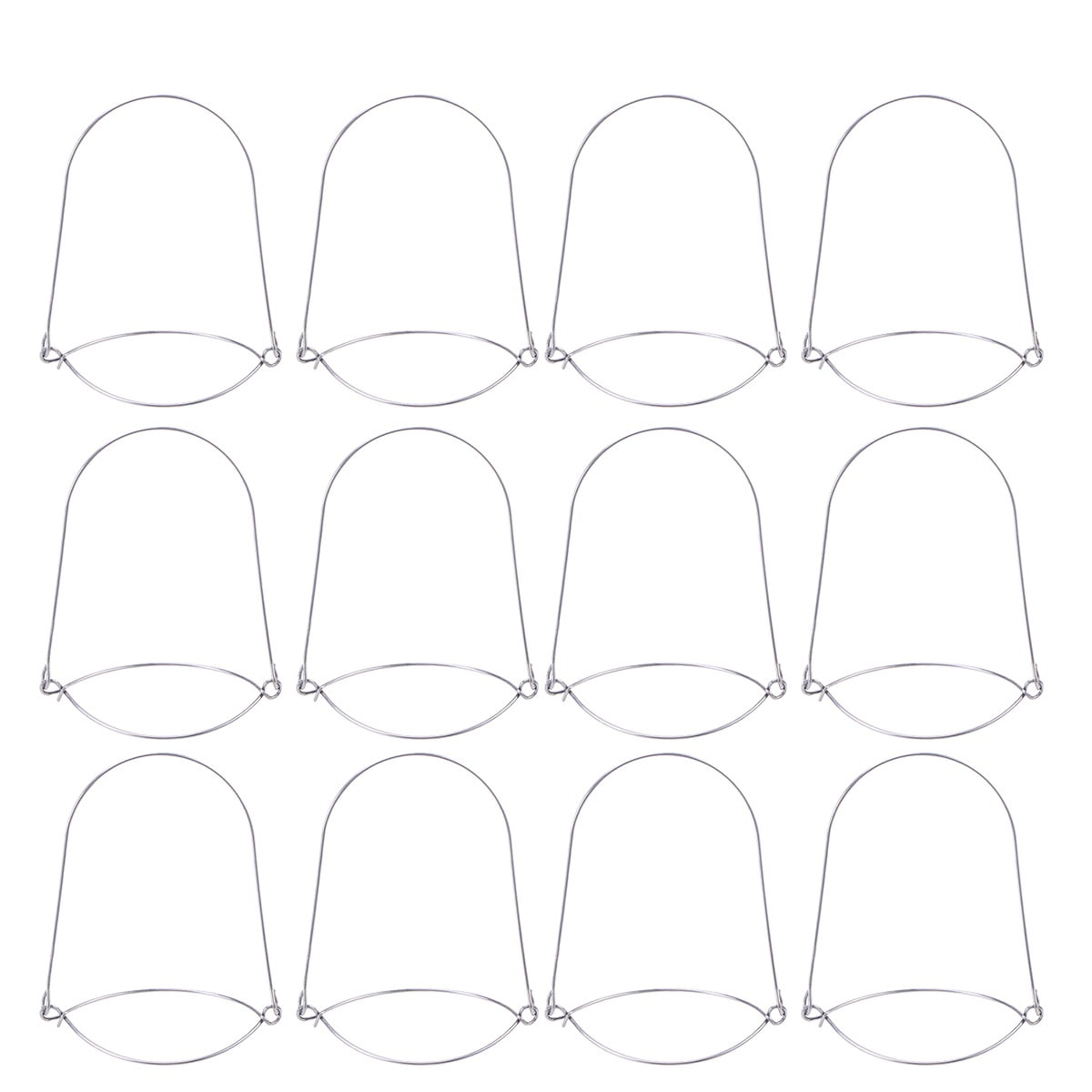COSMOBETTY 24Pcs Stainless Steel Wire Hanger Rack for Mason Jars ...