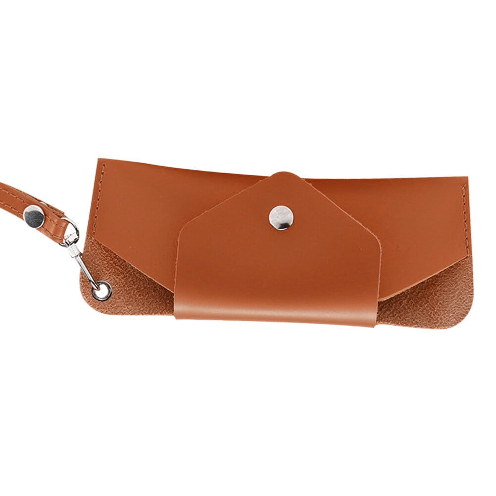 COSMOBETTY 2Pcs Brown Pu Glasses Case for Eyeglass Accessories with ...