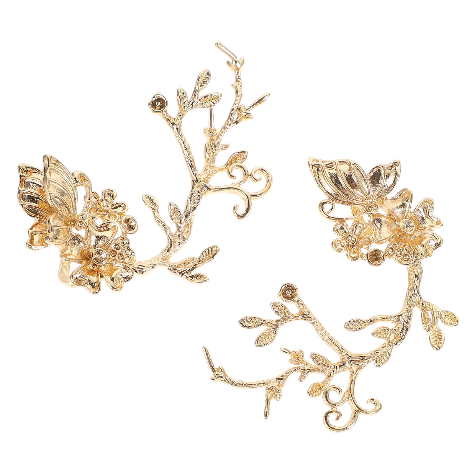 COSMOBETTY 2Pcs Decorative Hairpin Charms Diy Hair Accessories Cast ...