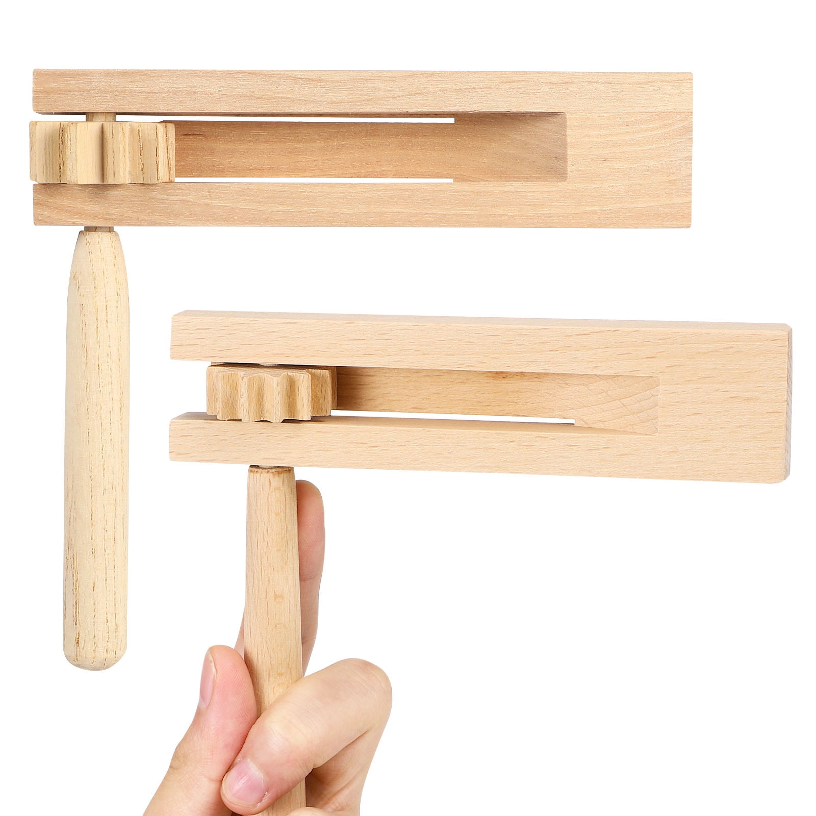 COSMOBETTY 2Set Compact Wooden Ratchet Noisemakers Childrens Playtime ...