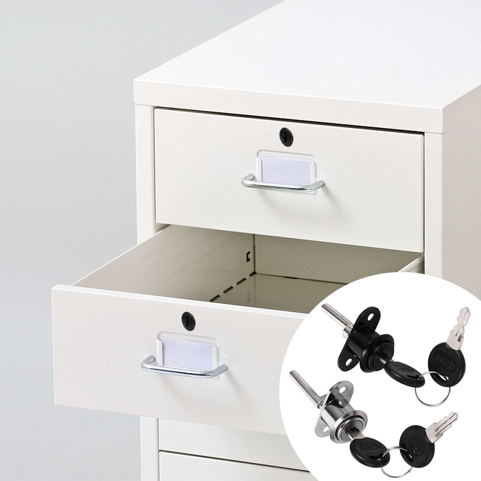 COSMOBETTY 2pcs File Cabinet Lock Lock Drawers Key Bedroom Drawer ...