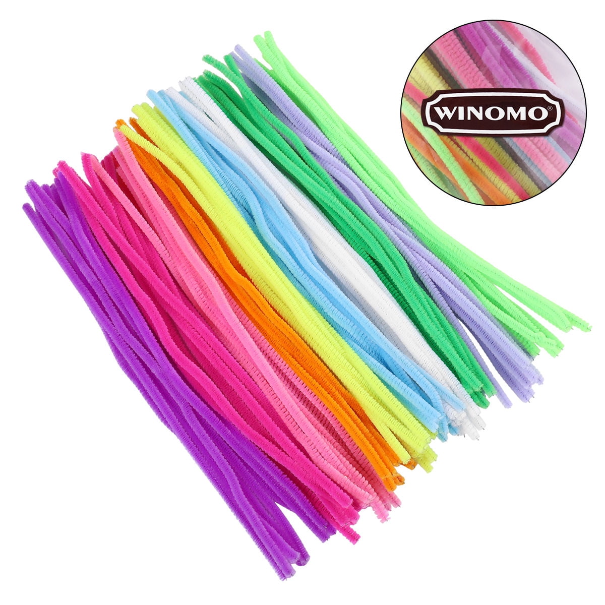 COSMOBETTY 3Pack Chenille Stems Flower Craft Kit Mixed Colors For ...