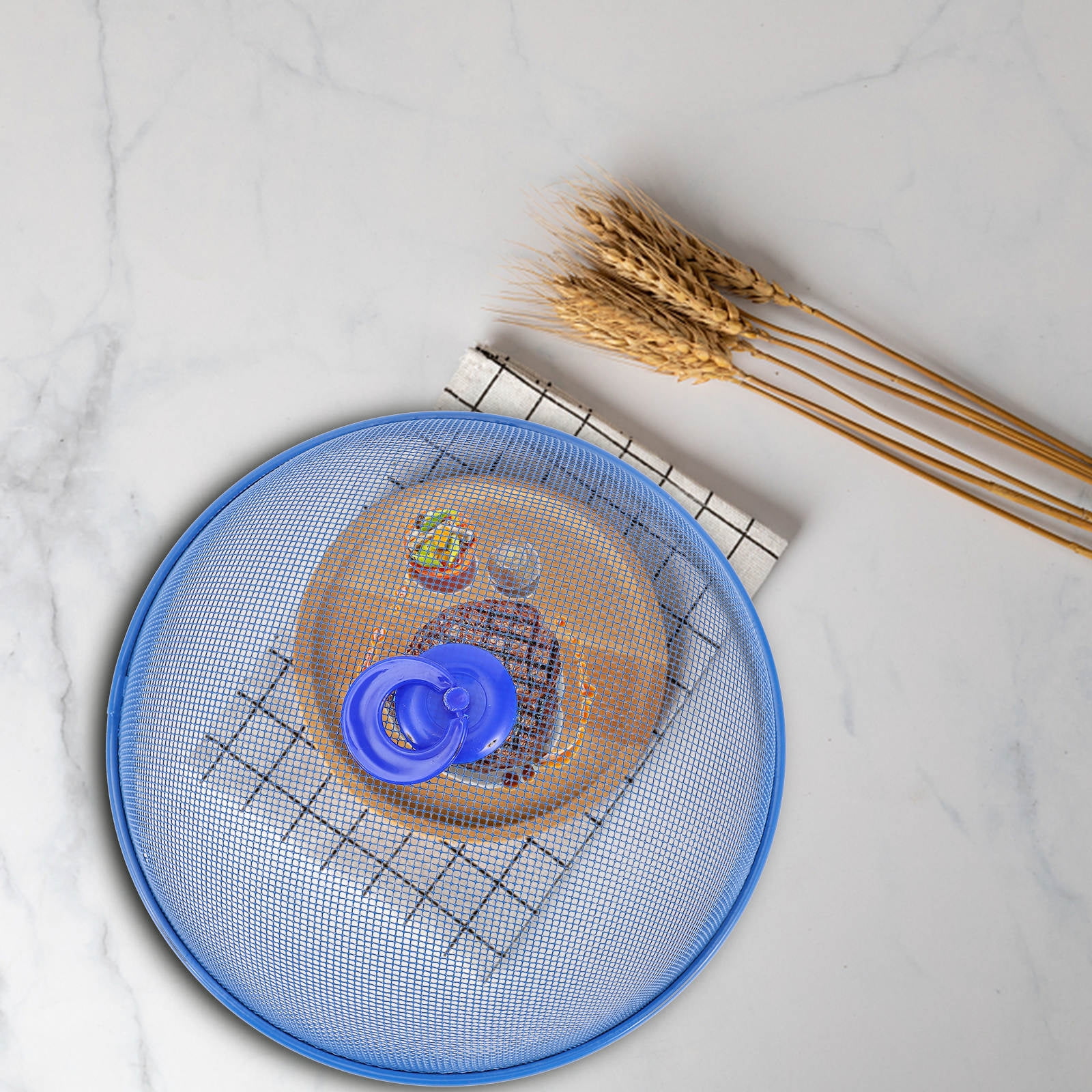 COSMOBETTY 3Pcs Food Domes Metal Mesh Dome Square Shape Prevent Oil ...