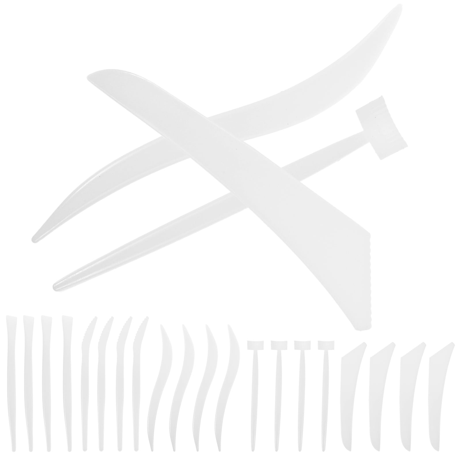 COSMOBETTY 4 Sets Clay Sculpting Tools Kit White Plastic for Craft ...