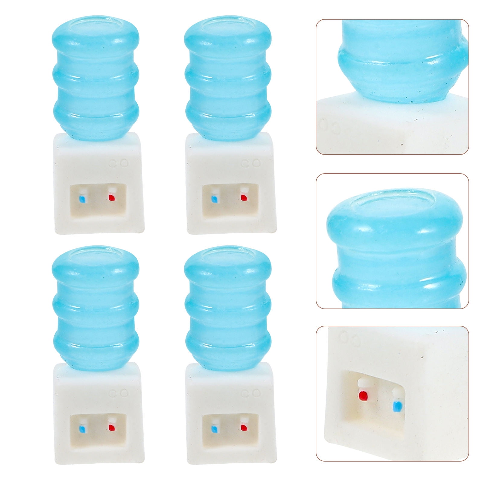 COSMOBETTY 4Pcs Mini Fun Water Dispenser for Bedroom Decorative Plastic ...