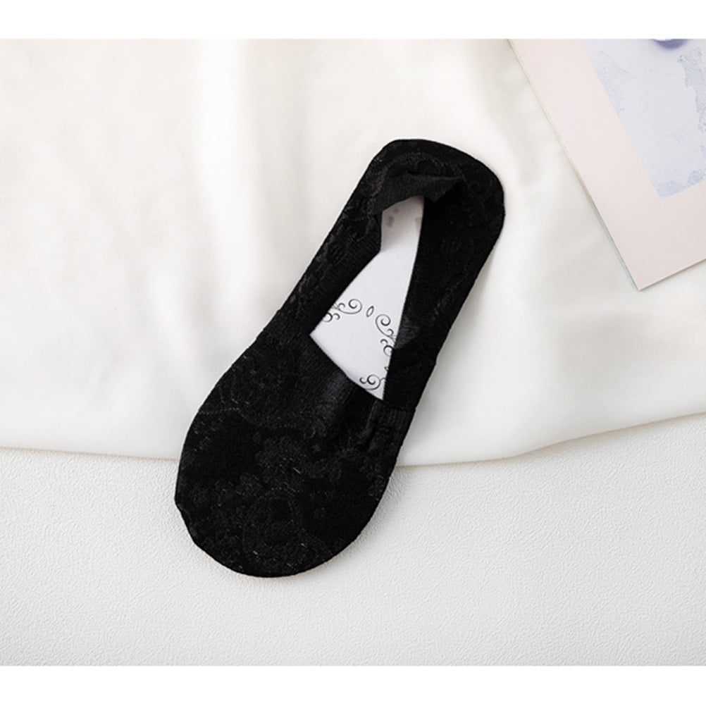 COSMOBETTY 5 Pairs Shoe Socks for Women Low Cut Nonslip Breathable ...
